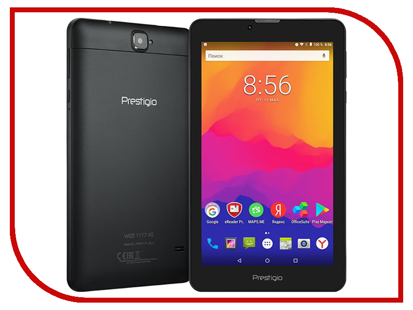 Планшет Prestigio Планшет Prestigio Wize PMT1177C 4G Dark Gray (темно ...